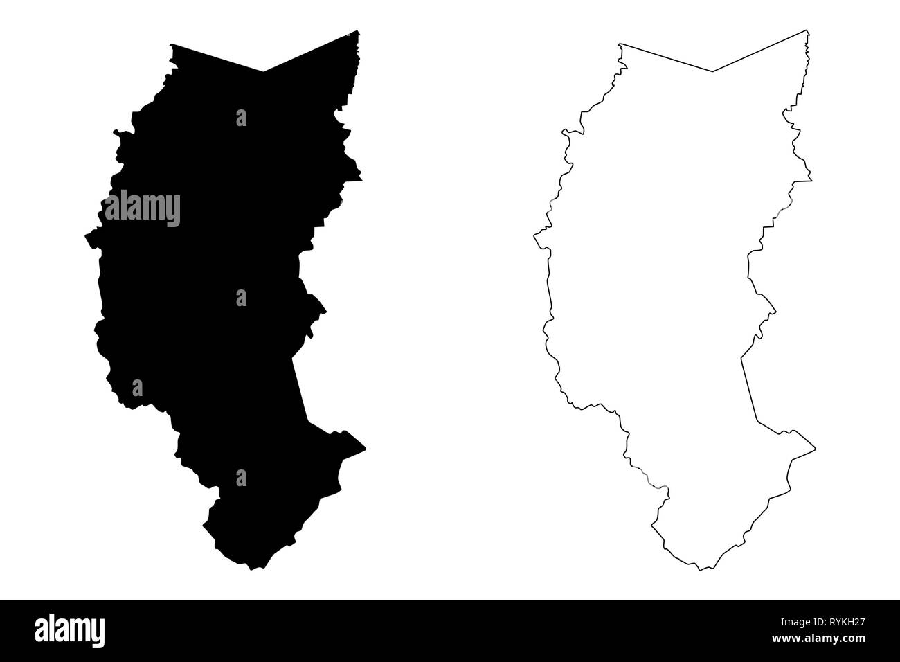 Department of Puno (Republic of Peru, Regions of Peru) map vector ...