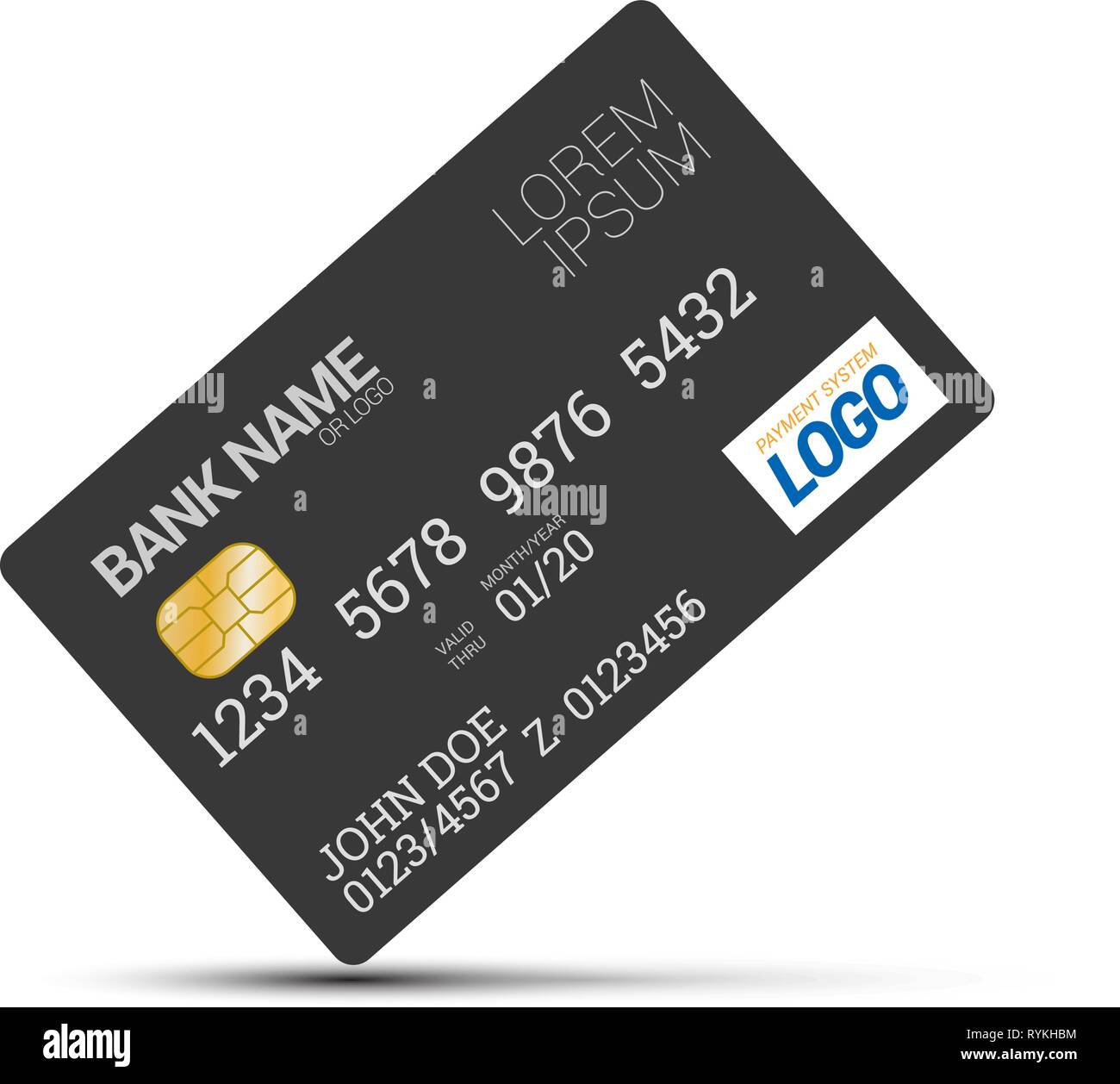 Plastic card Stock Vector Images - Alamy