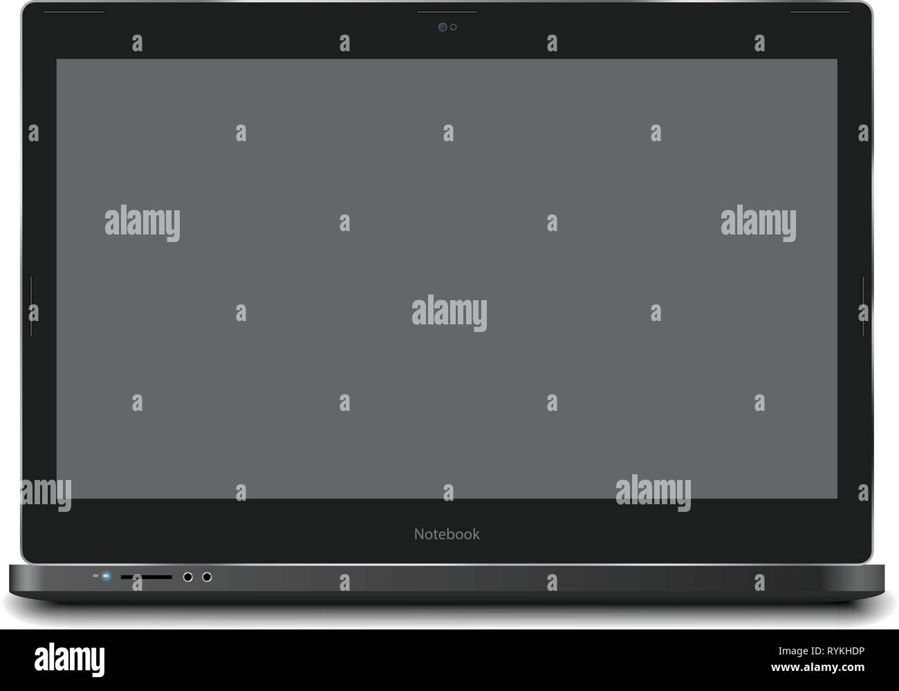 Notebook Laptop Template Stock Vector Image & Art - Alamy