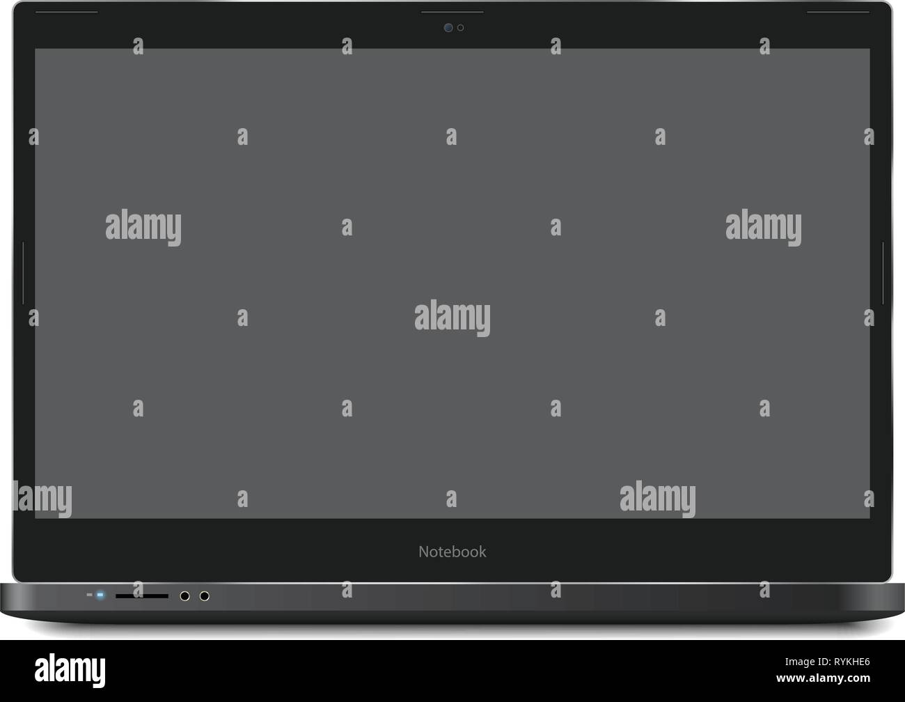 Notebook Laptop Template Stock Vector Image & Art - Alamy