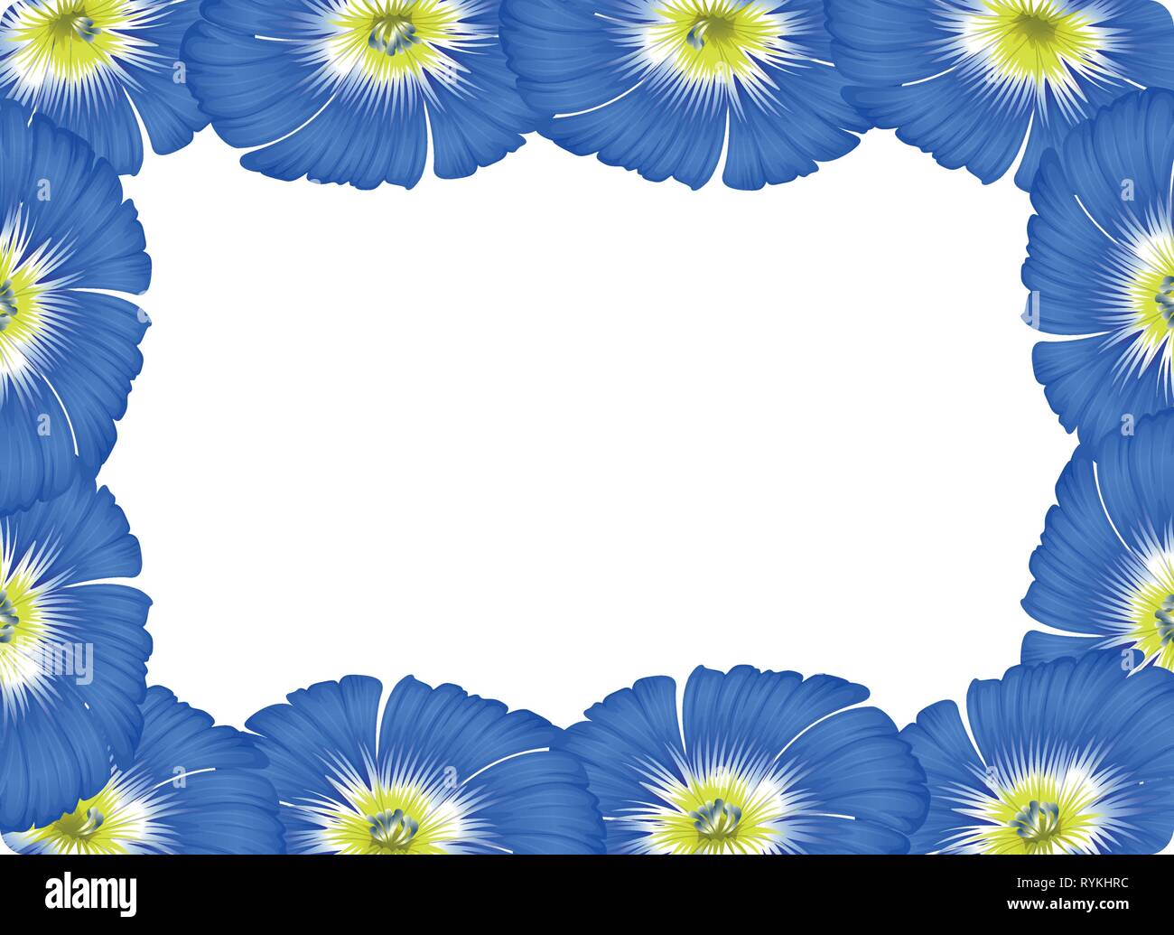 Flower Border Card concept illustration Stock Vector Image & Art - Alamy