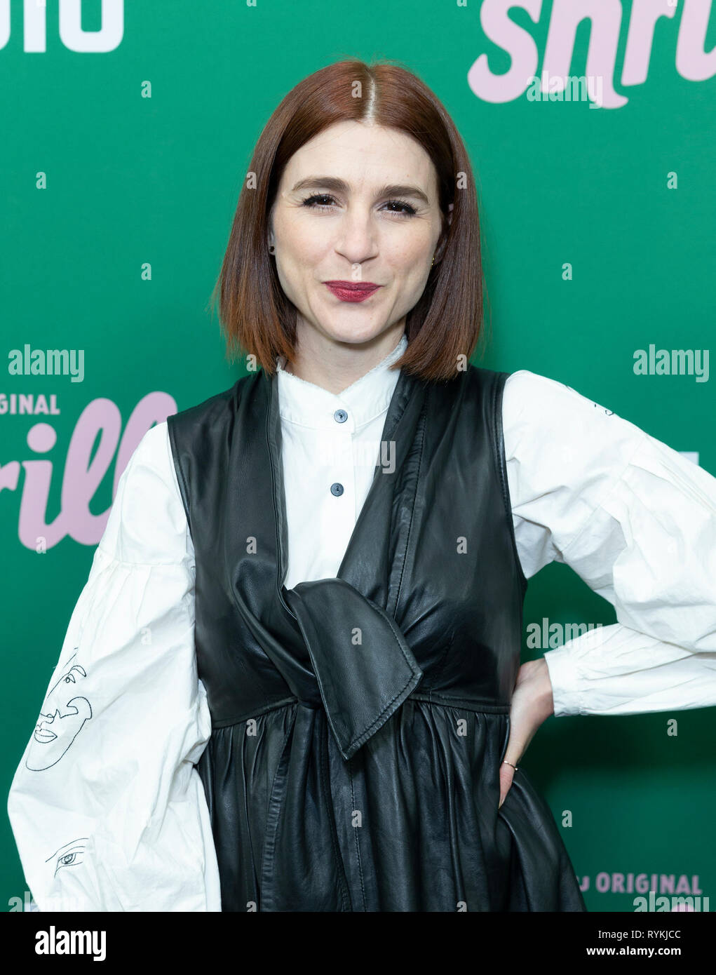 New York, United States. 13th Mar, 2019. Aya Cash attends New York Hulu ...