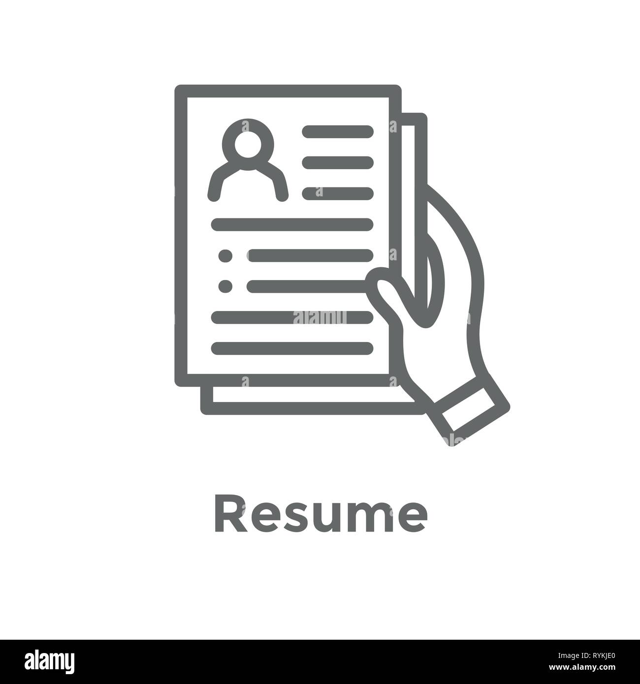 Referral Job Reference Icon with recommendations, performance review ...
