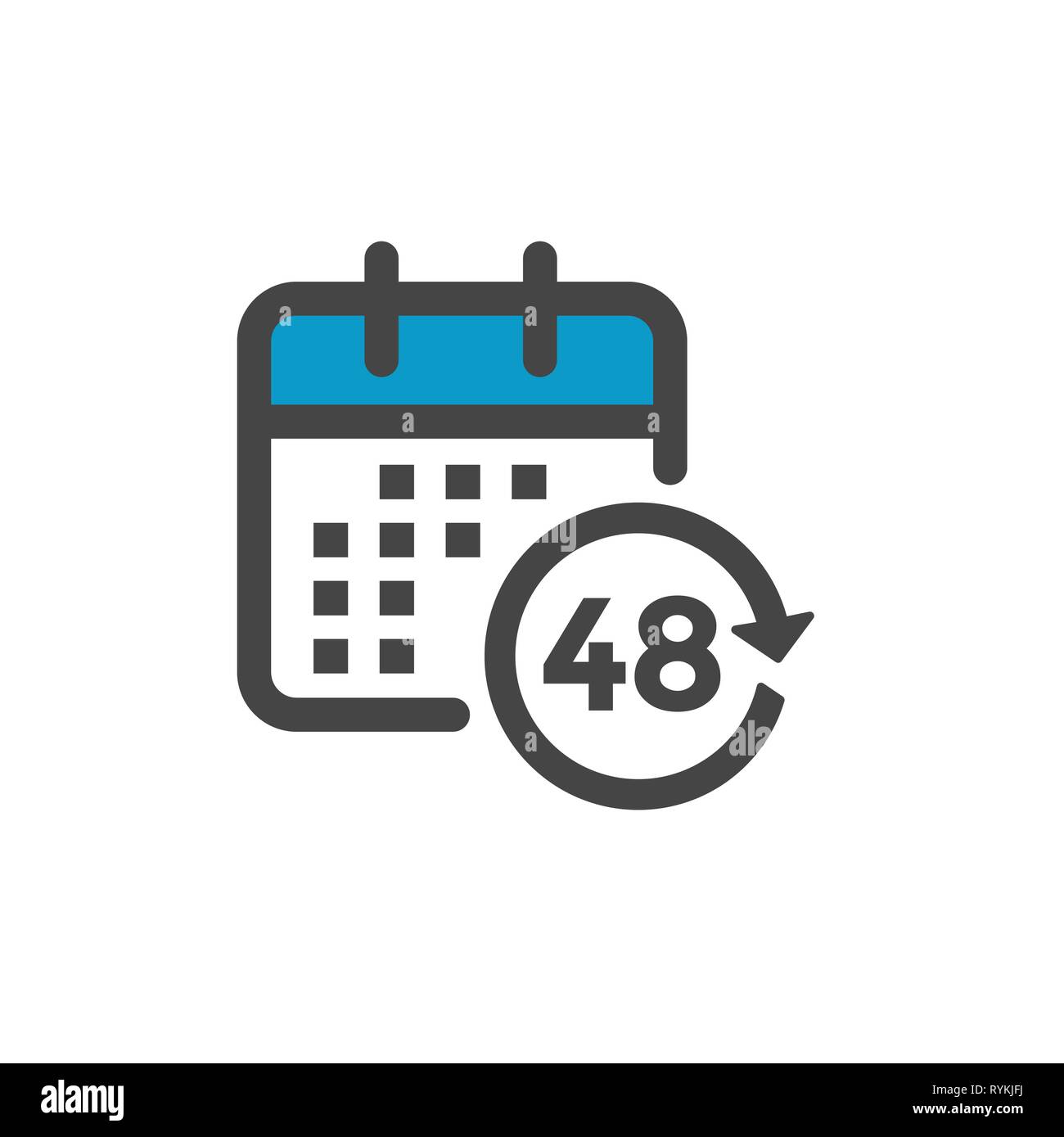 48 hours icon vector vectors hi-res stock photography and images - Alamy