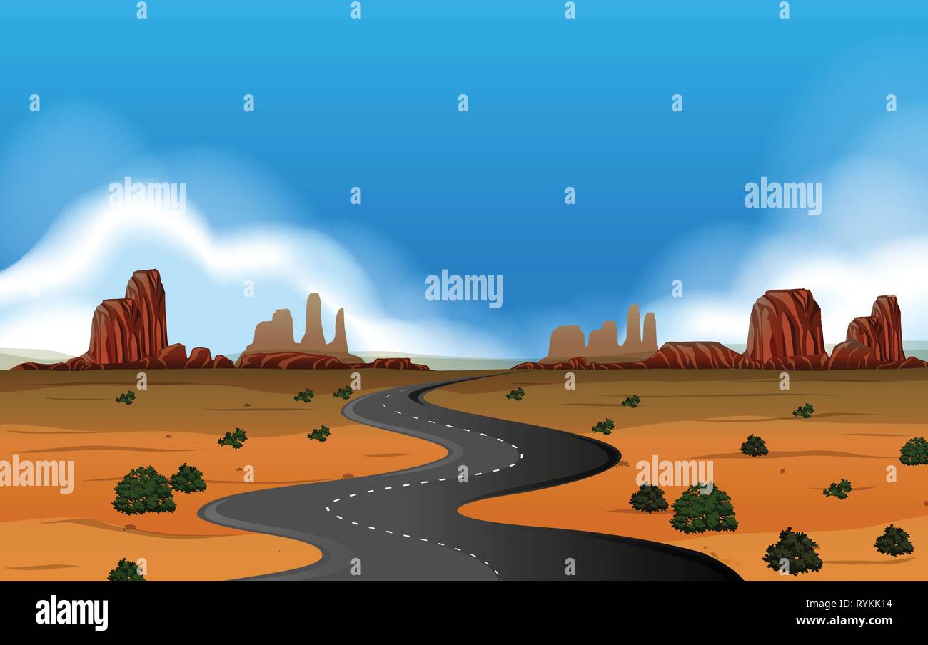 Wild west landscape texas Stock Vector Images - Alamy