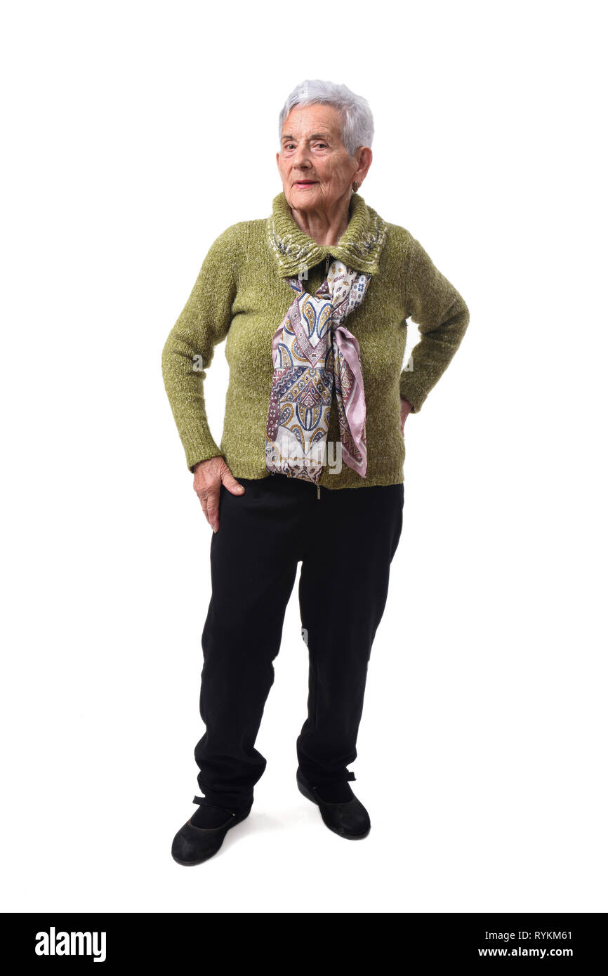 Full body senior lady Cut Out Stock Images & Pictures - Alamy