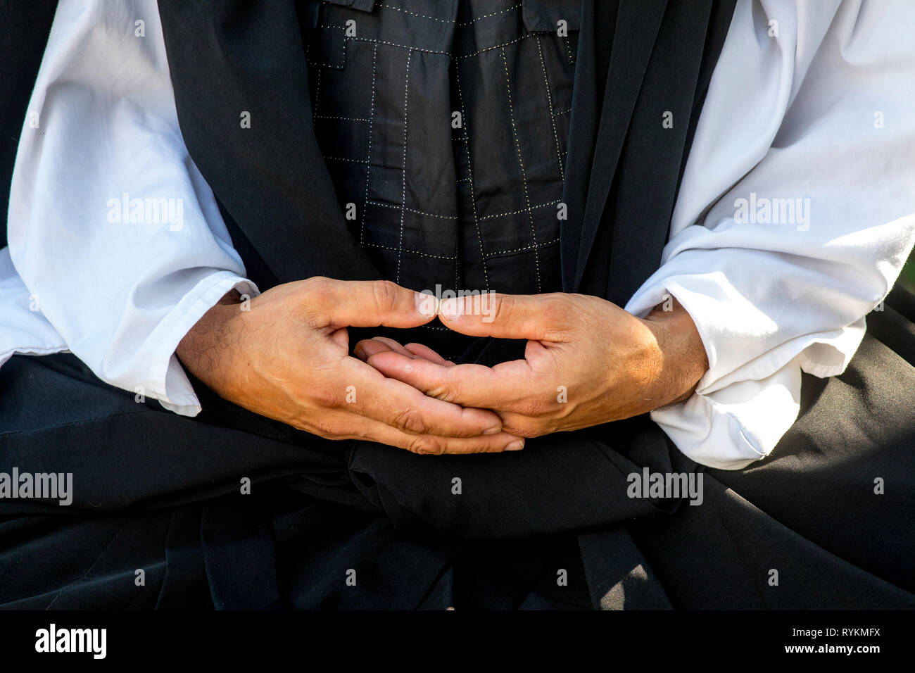Zen sesshin (retreat) in Paris, France. Zazen (meditation Stock Photo ...