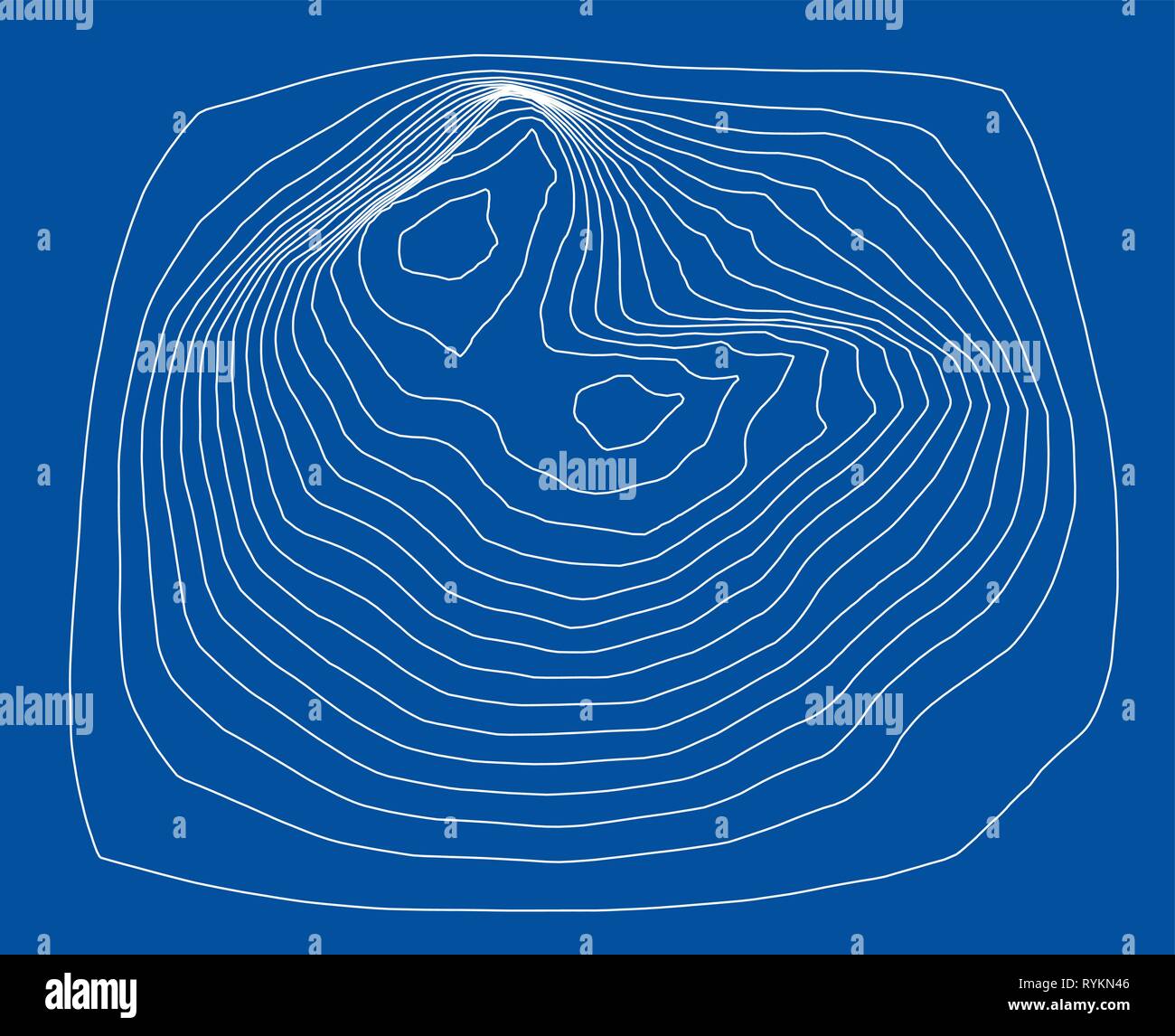 Abstract digital landscape outline. Vector Stock Vector Image & Art - Alamy
