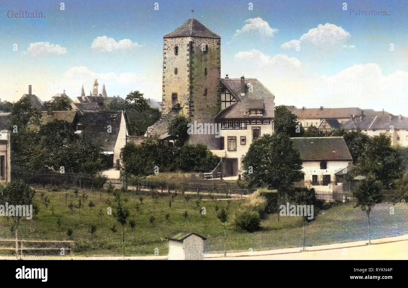 Powder towers in Germany, Buildings in Geithain, 1912, Landkreis ...