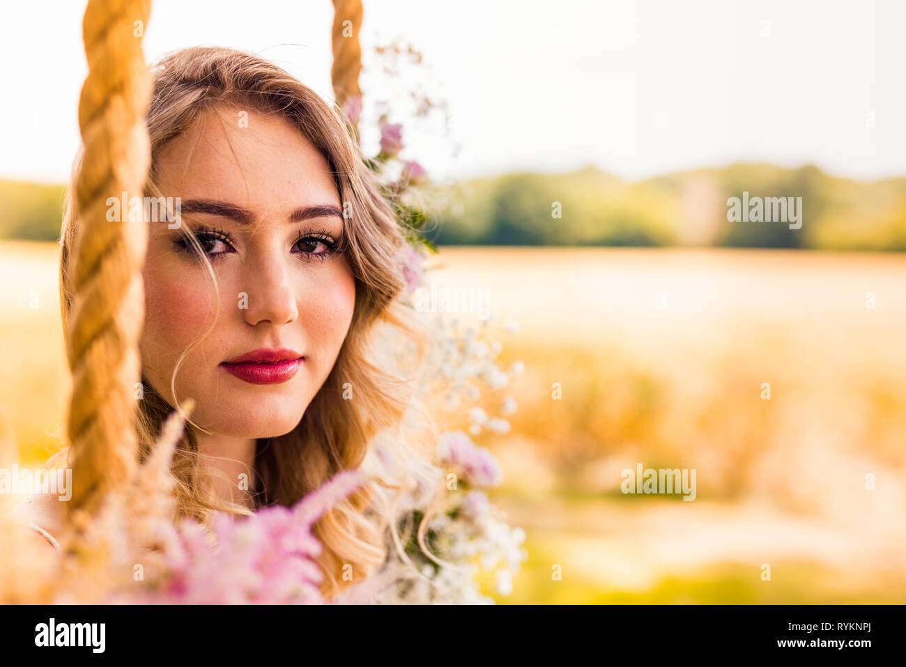Countryside Wedding Shoot Stock Photo - Alamy