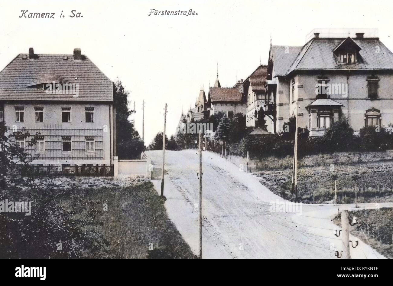 Buildings in Kamenz, 1912, Landkreis Bautzen, Beethovenstraße 1 (Kamenz ...
