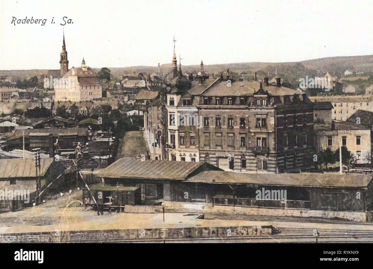 Buildings in Radeberg, Level crossings in Saxony, Stadtkirche Zum ...