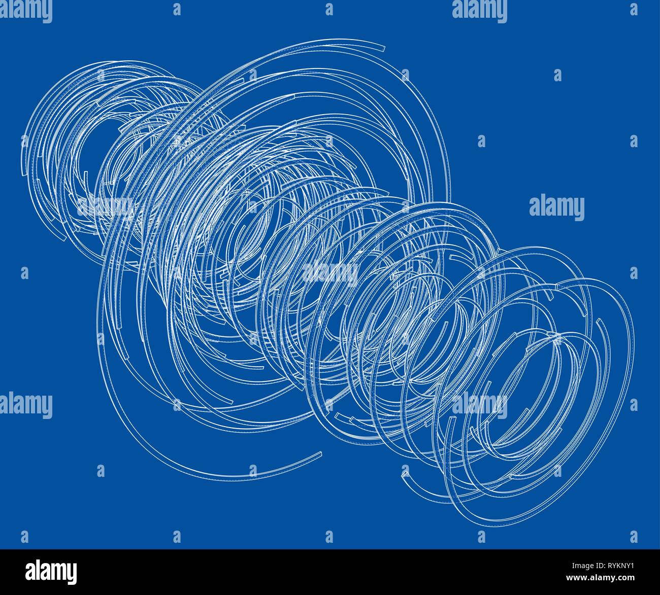 Abstract futuristic HUD object. Vector Stock Vector Image & Art - Alamy