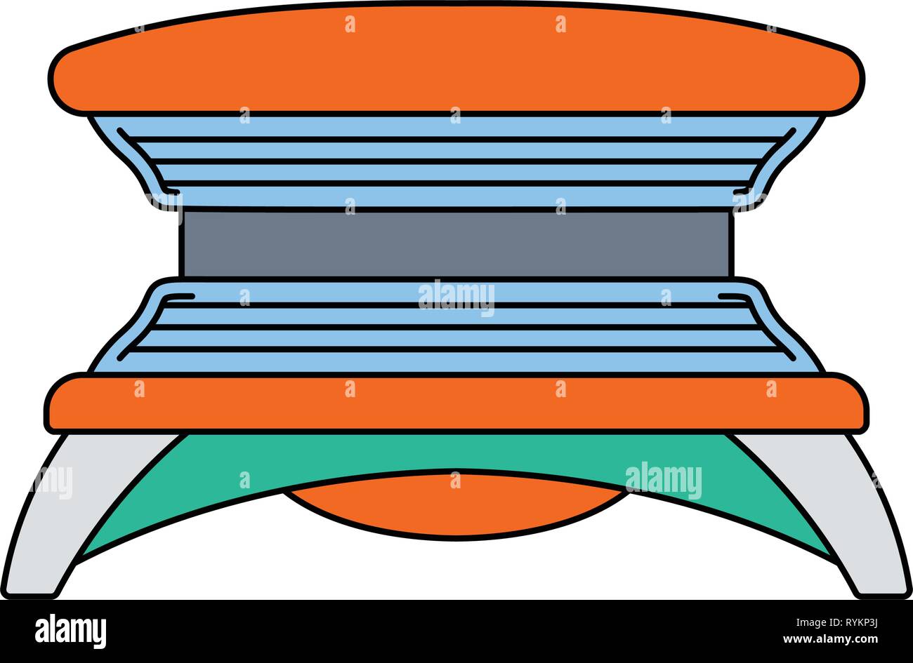 Flat design icon of Solarium in ui colors. Vector illustration Stock ...