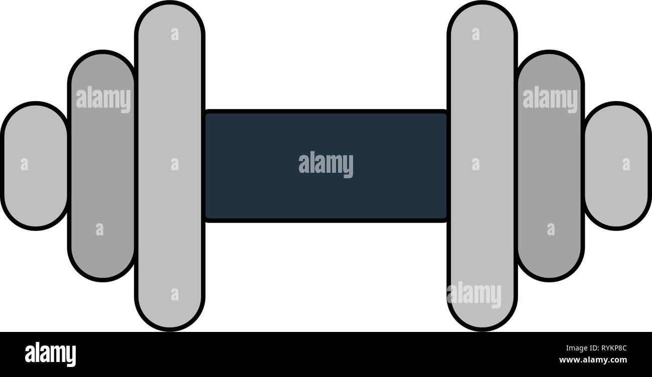 Single dumbbell Stock Vector Images - Alamy