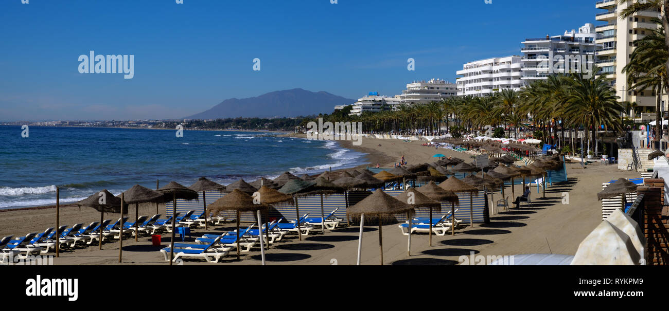 Panoramic view of marbella beach hi-res stock photography and images ...