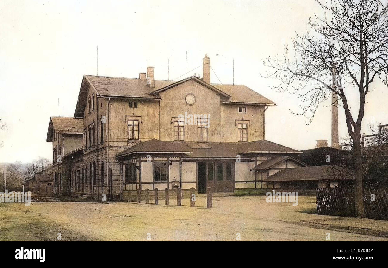 Bahnhof Oederan, 1913, Landkreis Mittelsachsen, Oederan, Bahnhof ...