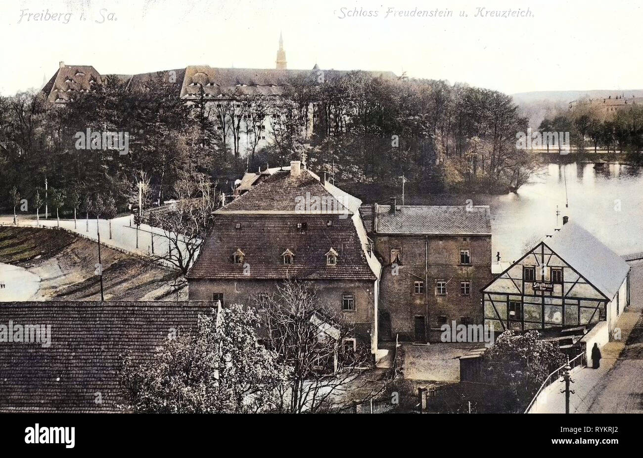 Schloss Freudenstein, Buildings in Freiberg (Sachsen), 1913, Landkreis ...
