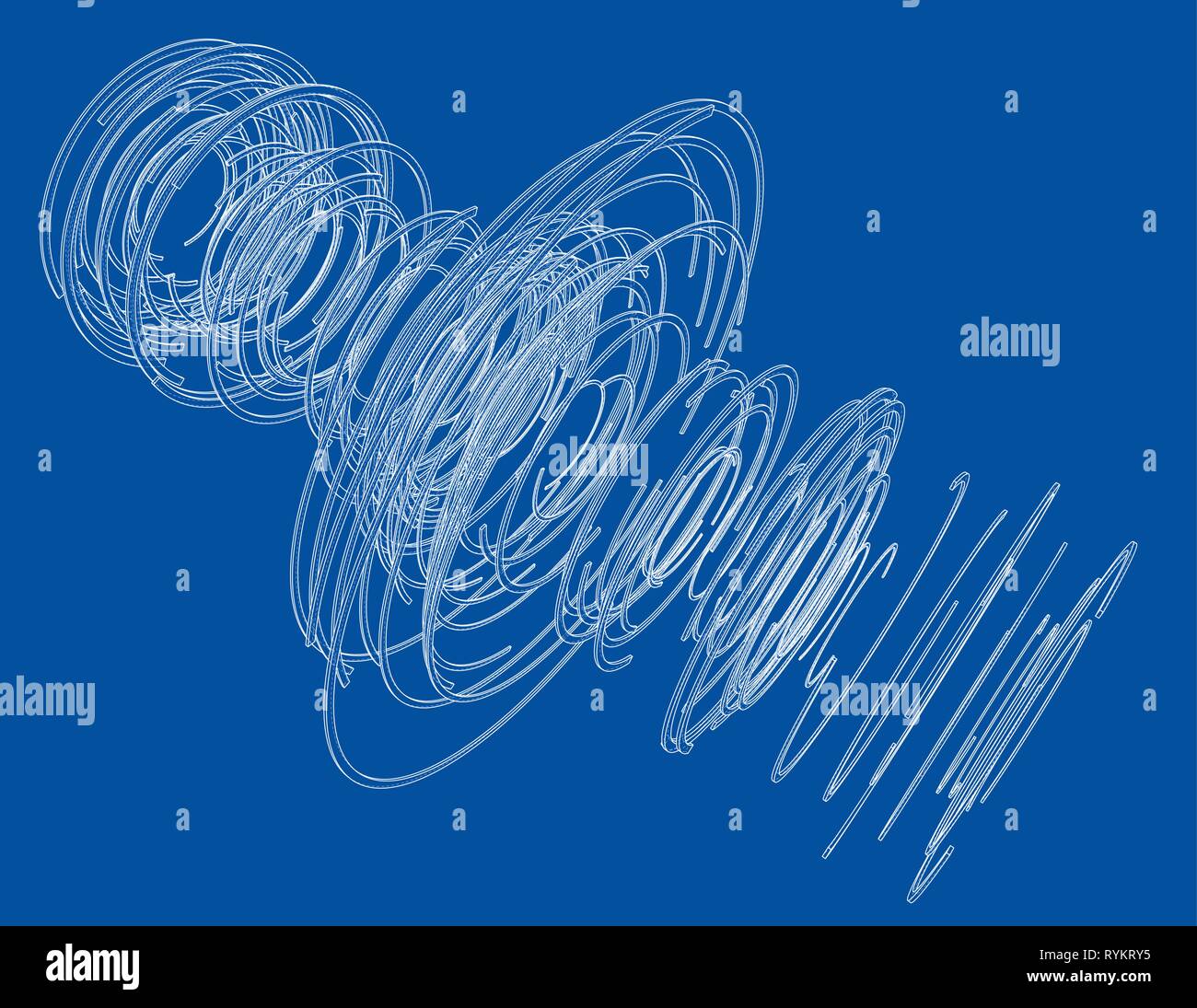 Abstract futuristic HUD object. Vector Stock Vector Image & Art - Alamy
