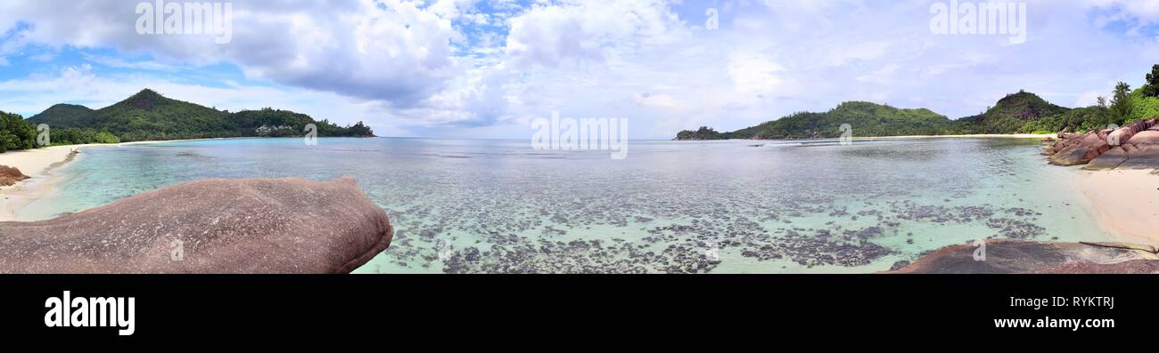 Stunning high resolution beach and landscape panorama taken on the ...