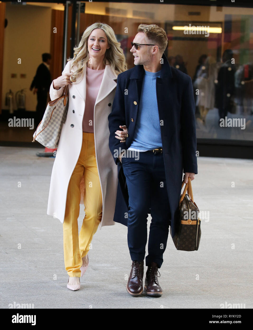 Ronan Keating with wife Storm outside ITV Studios Featuring: Ronan ...