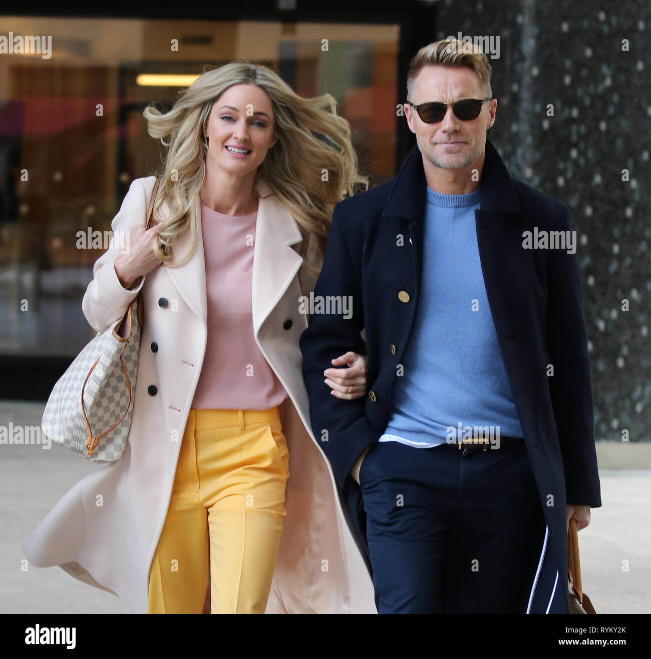 Ronan Keating with wife Storm outside ITV Studios Featuring: Ronan ...