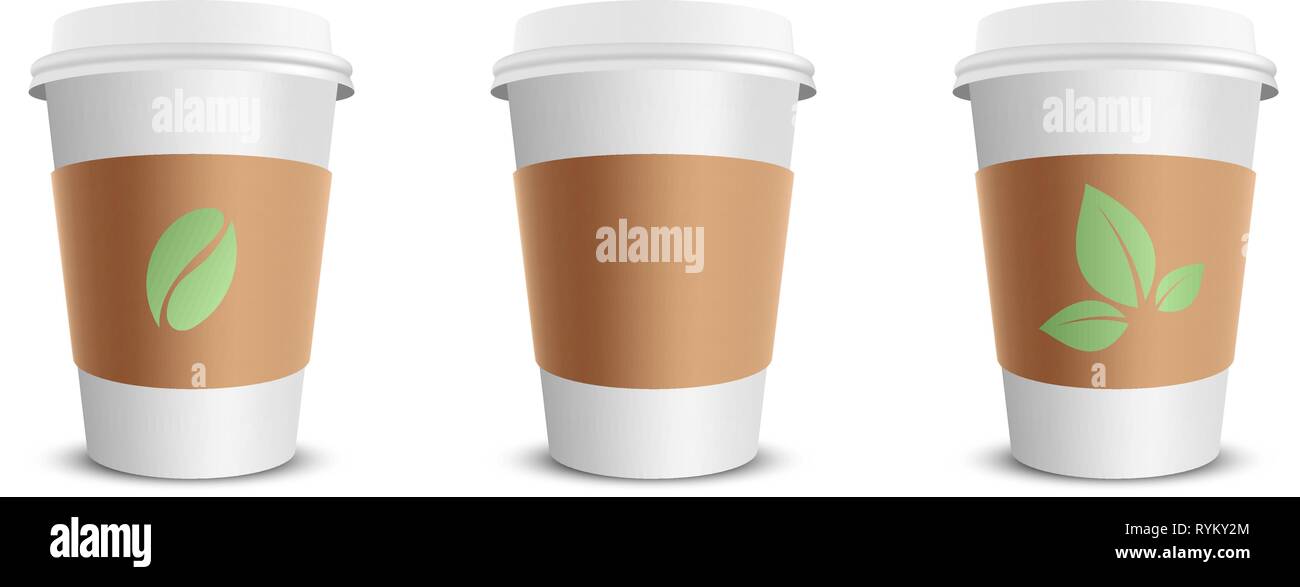 Paper coffee cups Stock Vector Image & Art - Alamy