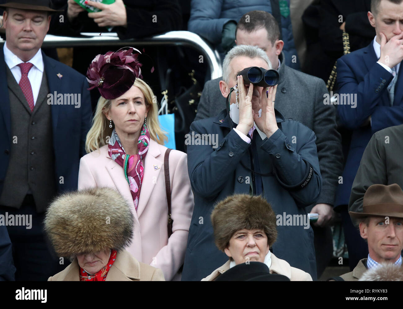 Michael O'Leary and wife Anita Farrell during St Patrick's Thursday of ...