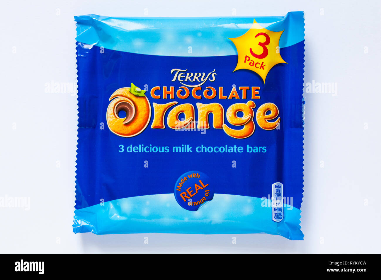 Pack of 3 Terry's chocolate orange 3 delicious milk chocolate bars made ...