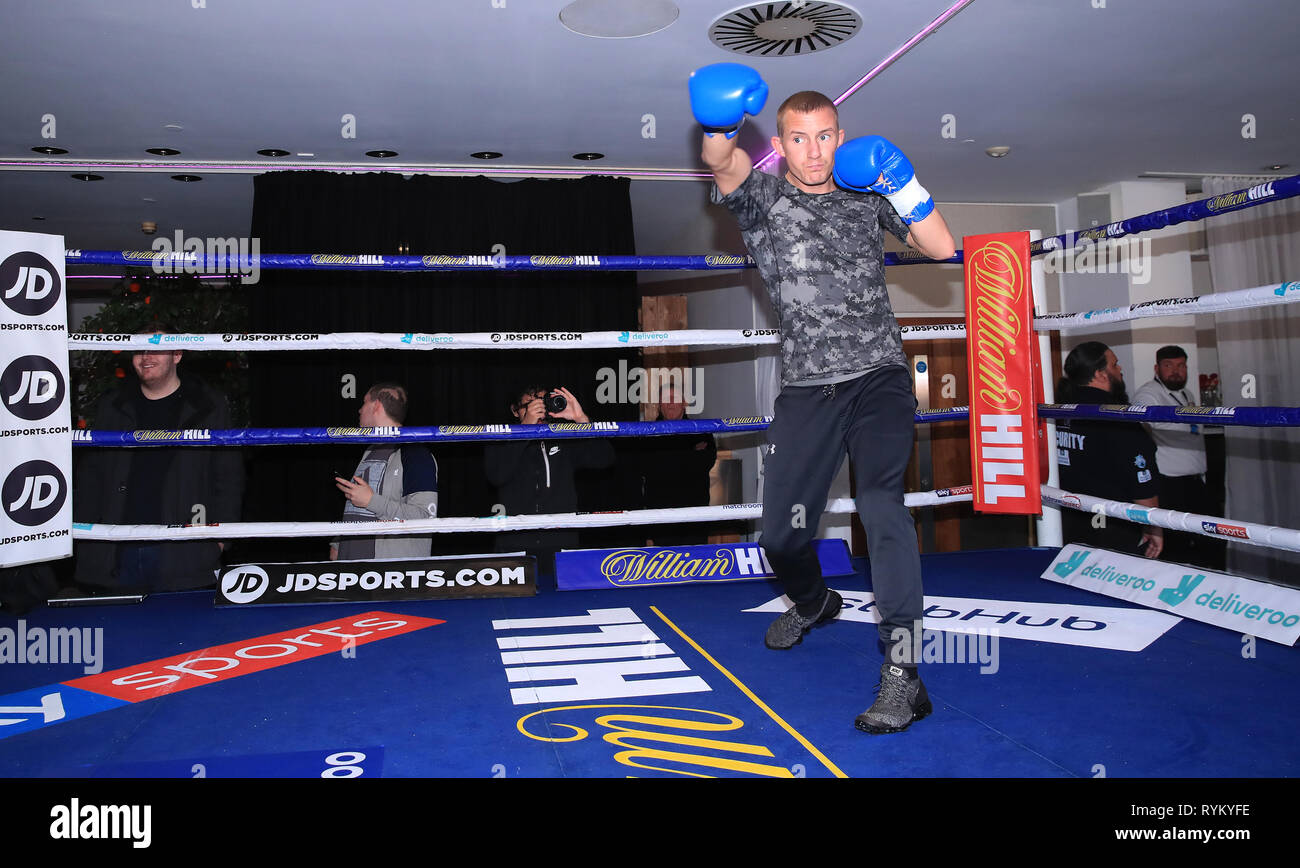Paul Butler during the open workout at the Hilton Liverpool Stock Photo ...