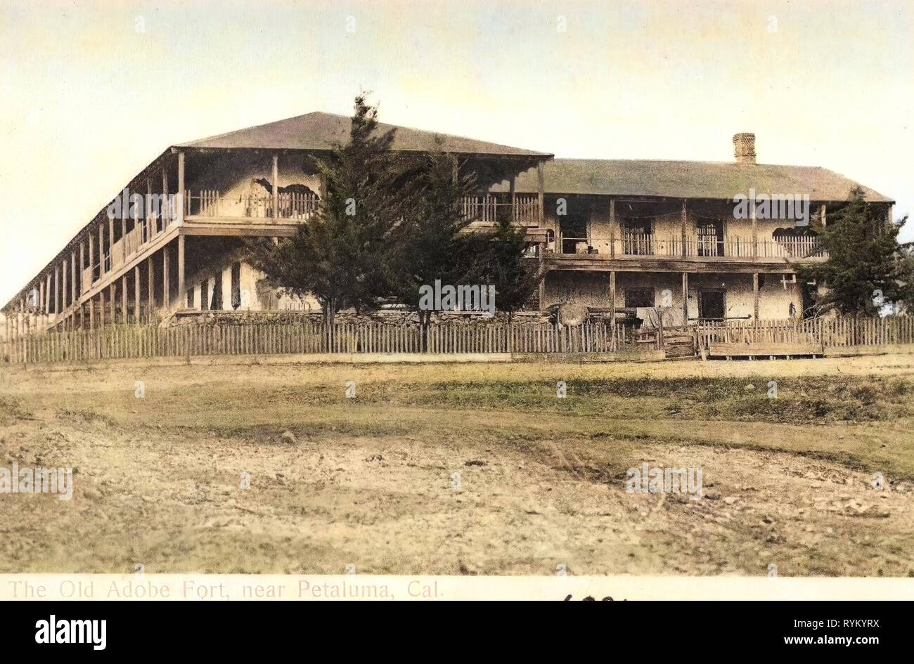 Buildings in California, Rancho Petaluma Adobe, 1905, California ...