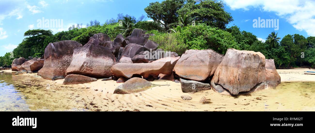Stunning high resolution beach and landscape panorama taken on the ...