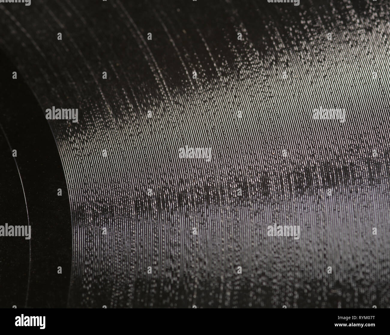 Record groove close up hi-res stock photography and images - Alamy
