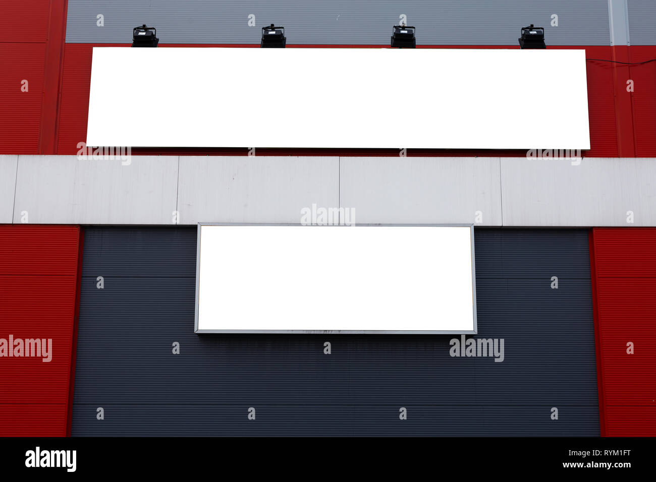 Blank ad space on a concrete wall in the street outside Stock Photo - Alamy