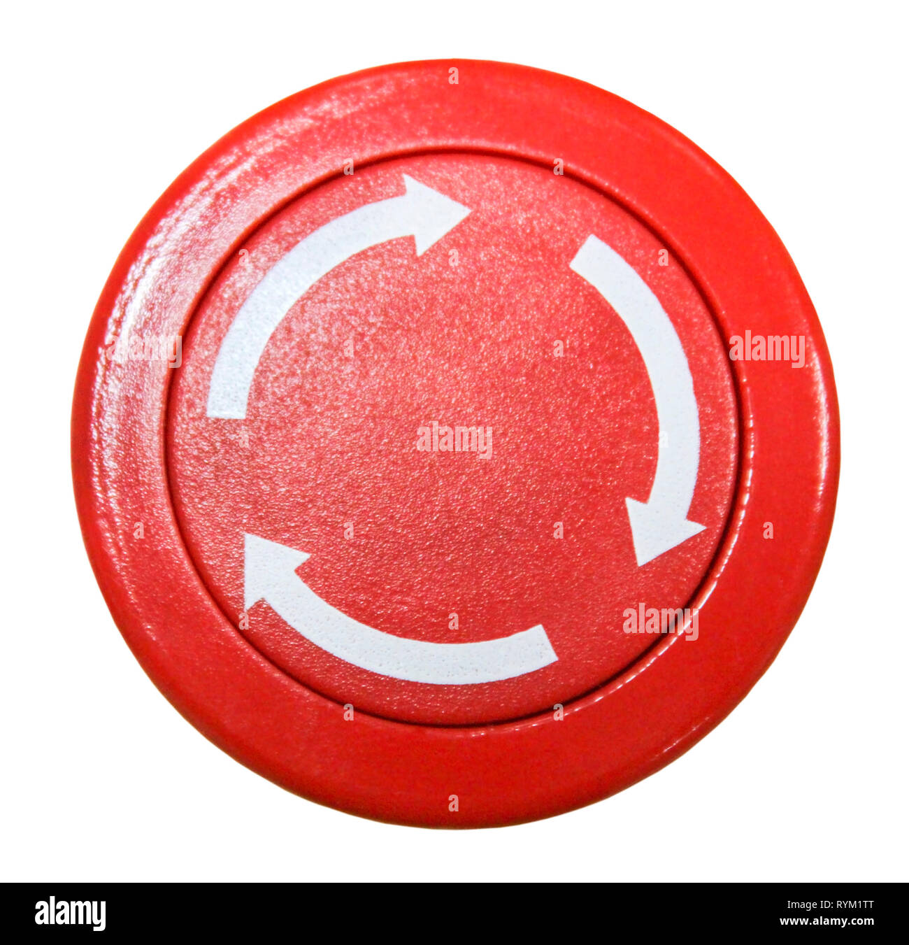 Emergency stop switch sign Cut Out Stock Images & Pictures - Alamy