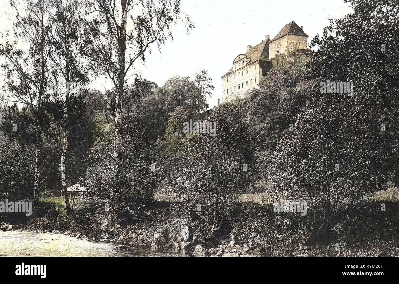 Schloss Bieberstein (Sachsen), 1906, Landkreis Mittelsachsen ...