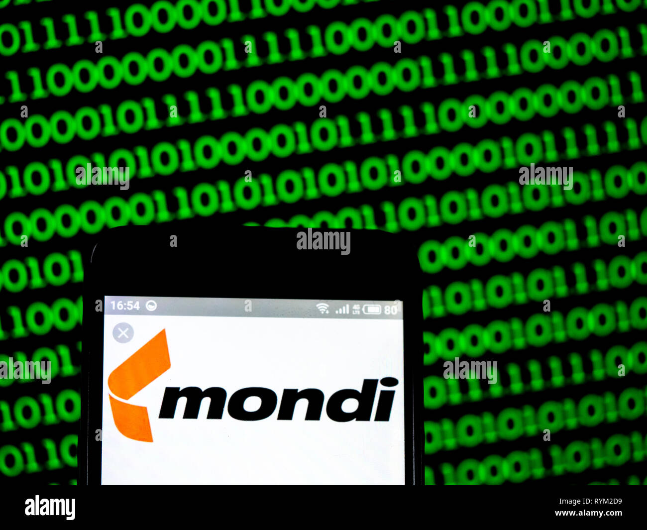 Mondi Group logo seen displayed on smart phone Stock Photo - Alamy