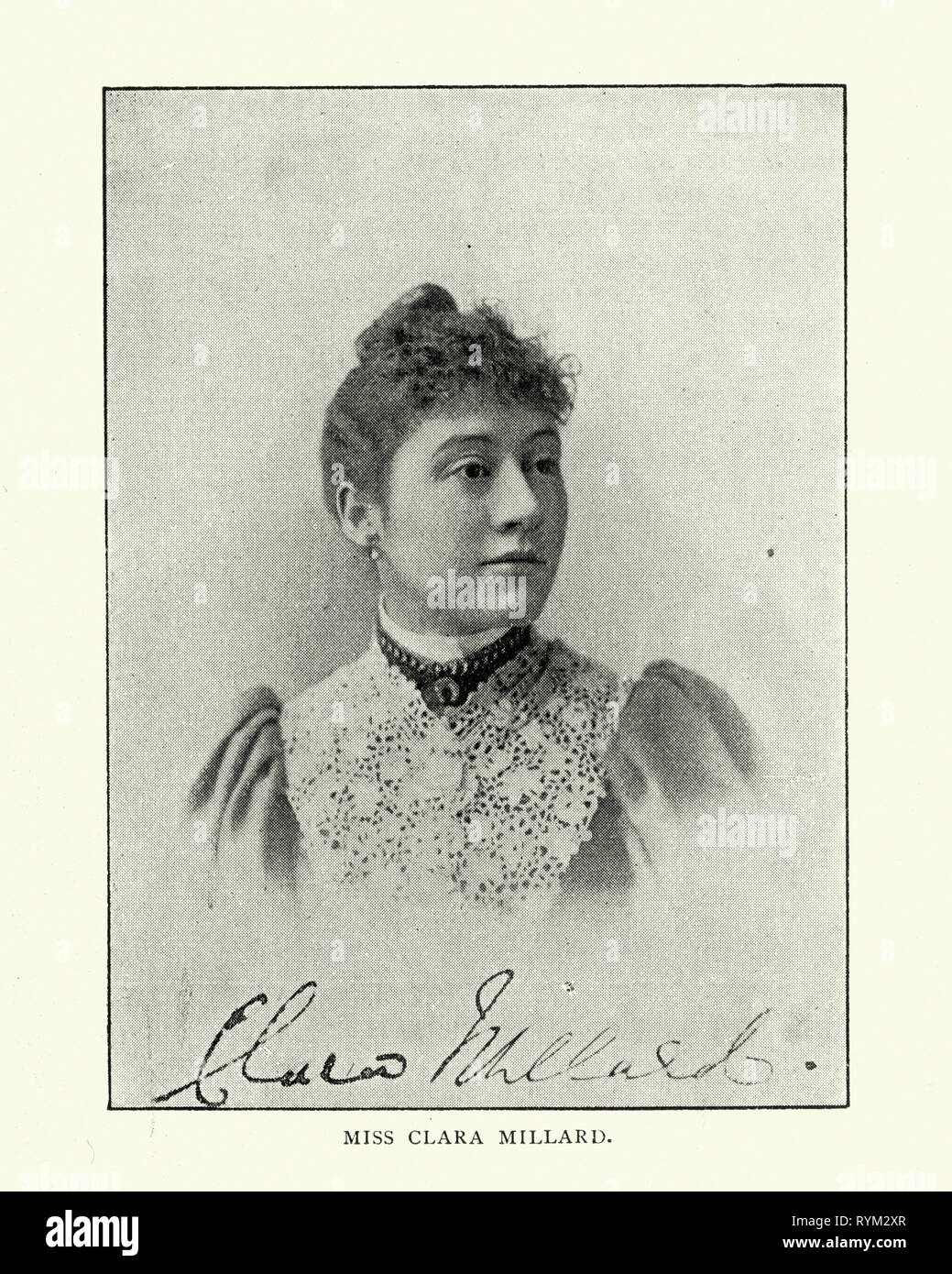 Clara Millard, Victorian collector of curios Stock Photo - Alamy