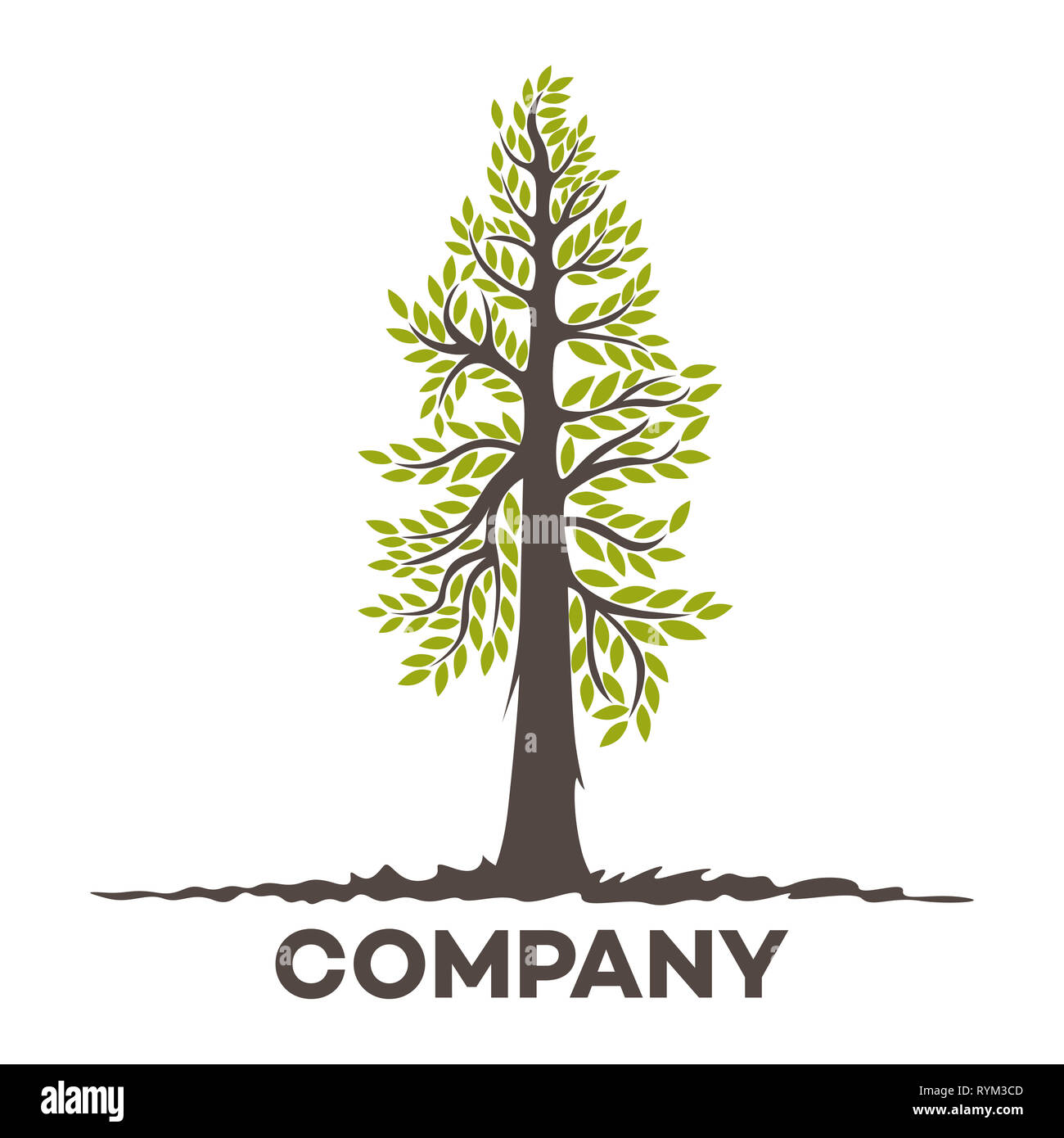 Modern tree logo Stock Photo - Alamy
