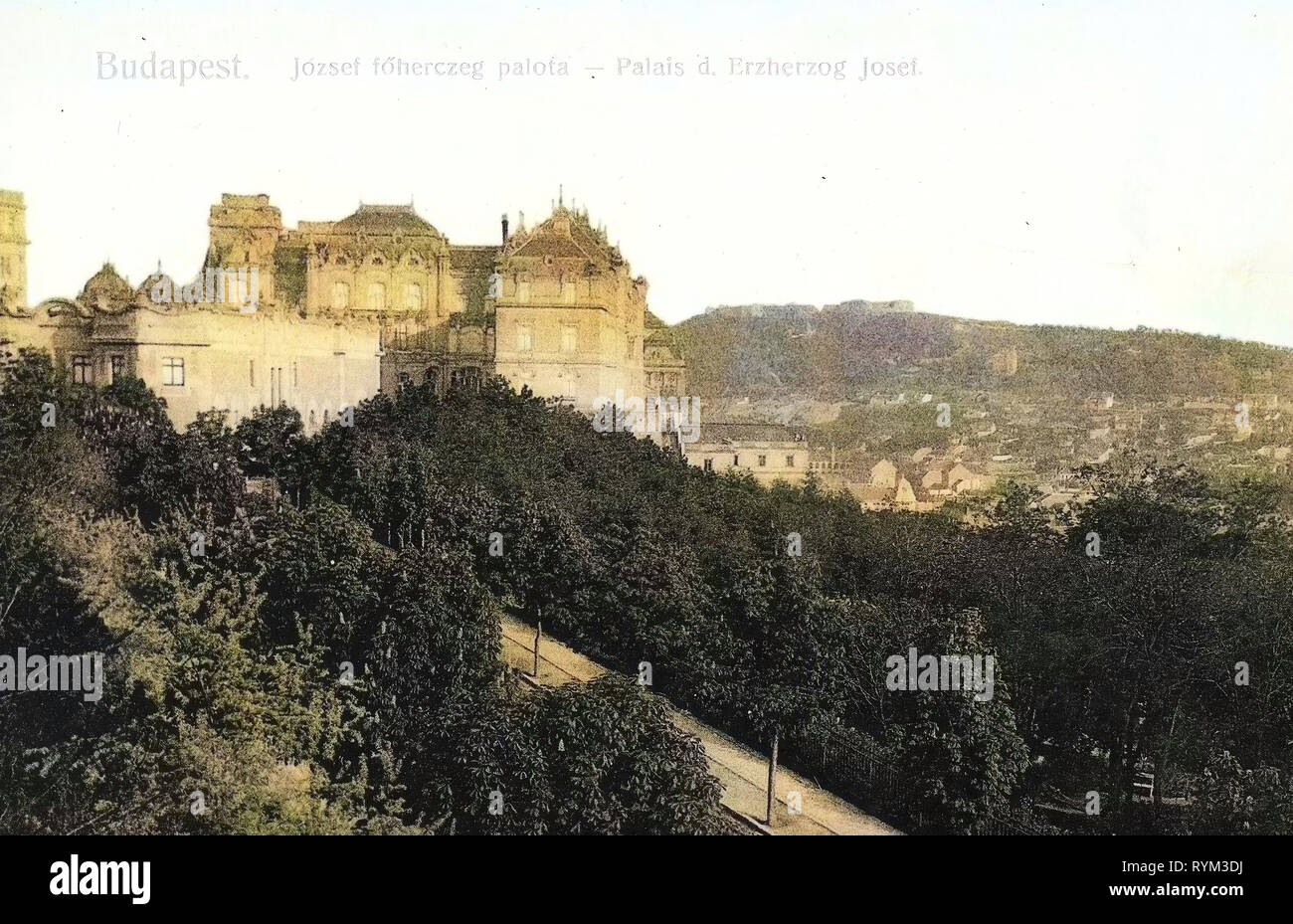 Historical images of Buda Castle, 1908, Budapest, Palais des Erzherzog ...