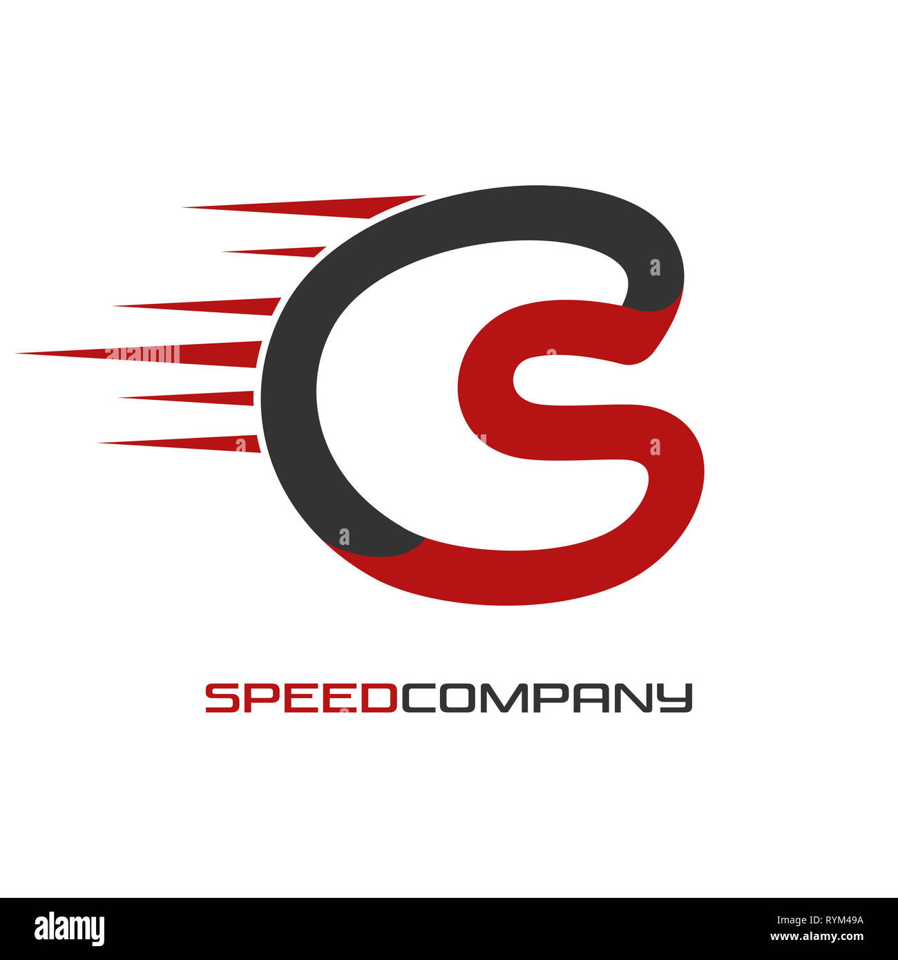 Motorcycle helmet and speed logo Stock Photo - Alamy