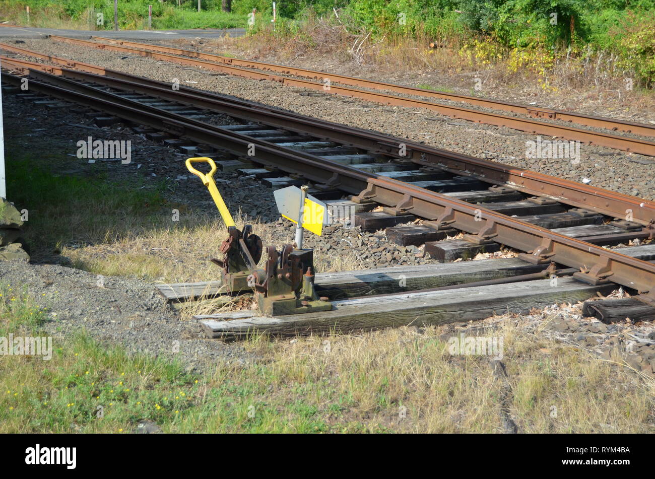 Railroad switch hi-res stock photography and images - Alamy
