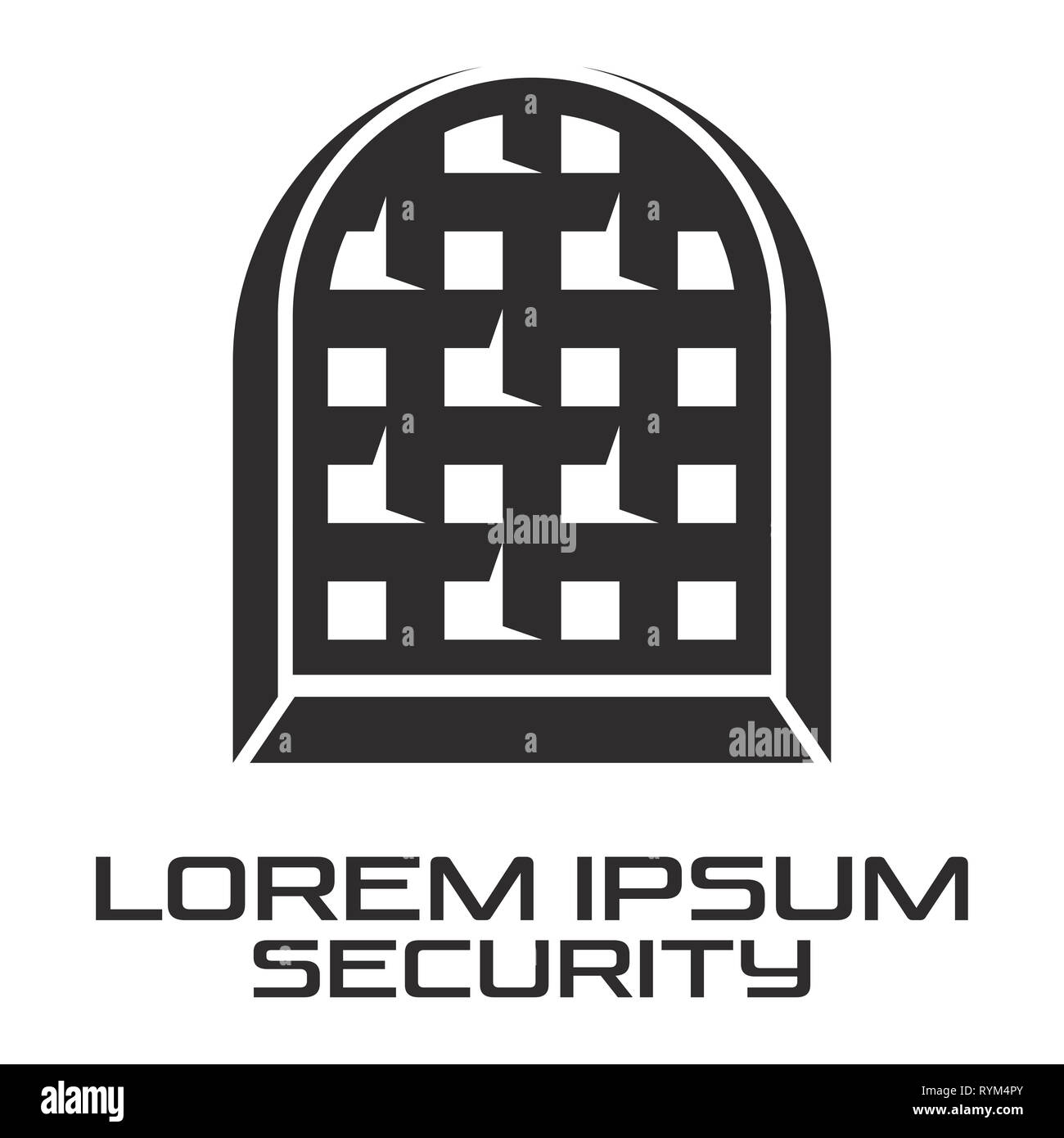 castle gate and logo protection Stock Photo - Alamy