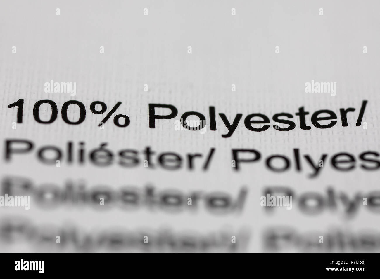 Polyester care label hi-res stock photography and images - Alamy
