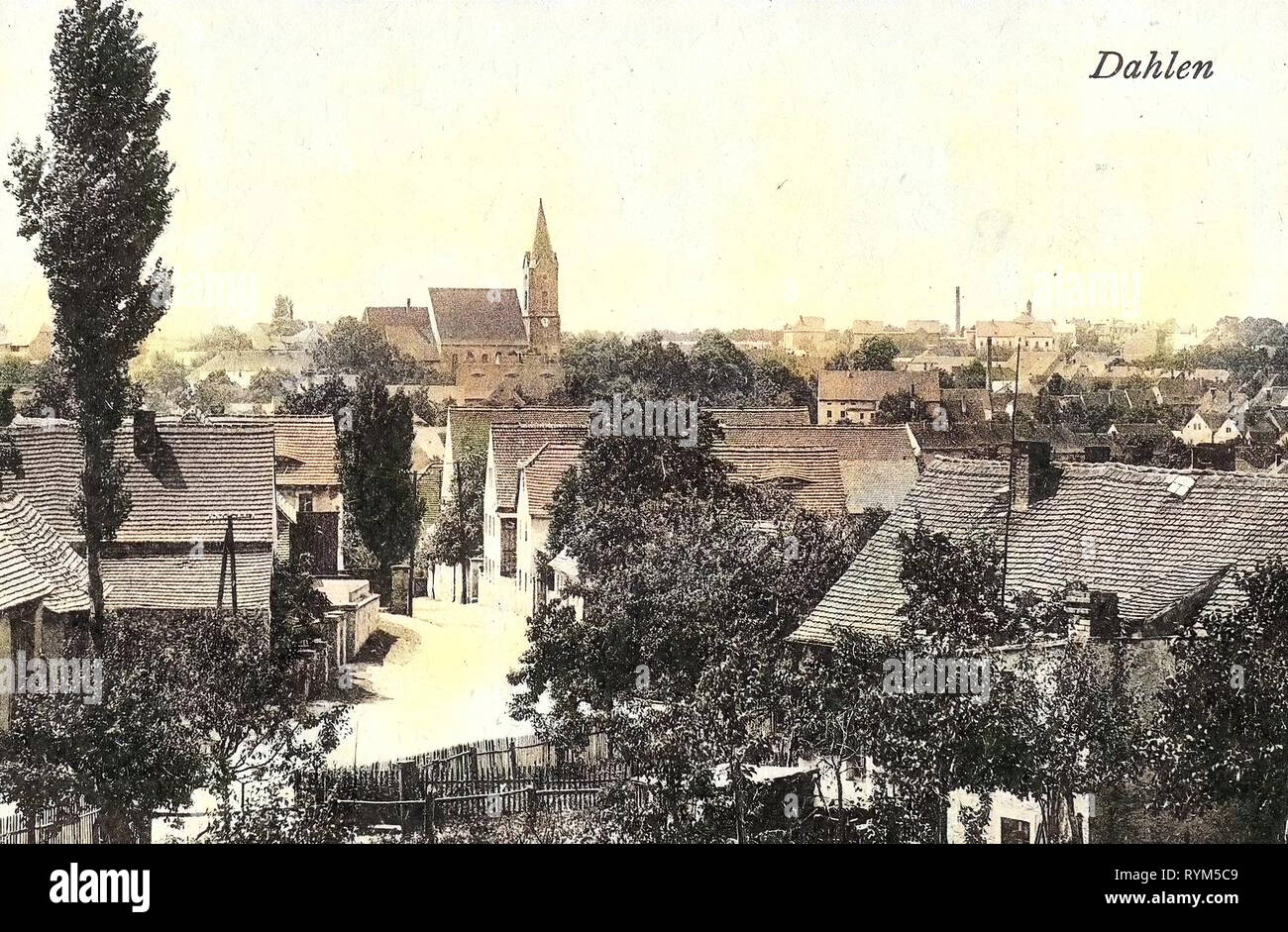 Buildings in Dahlen, Churches in Dahlen, 1920, Landkreis Nordsachsen ...