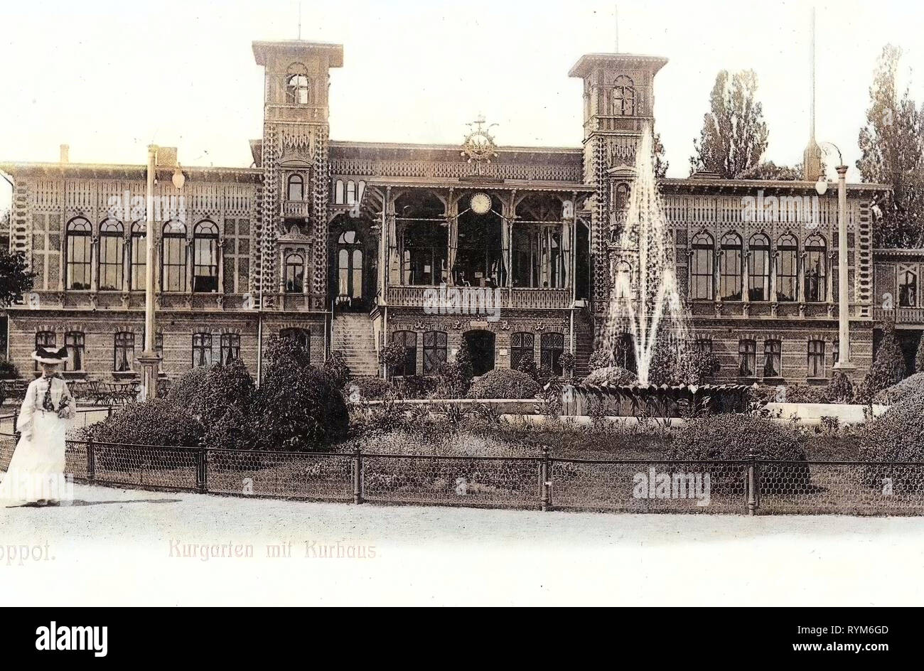 History of Sopot, Poland, 1903, Pomeranian Voivodeship, Zoppot, Kurhaus ...
