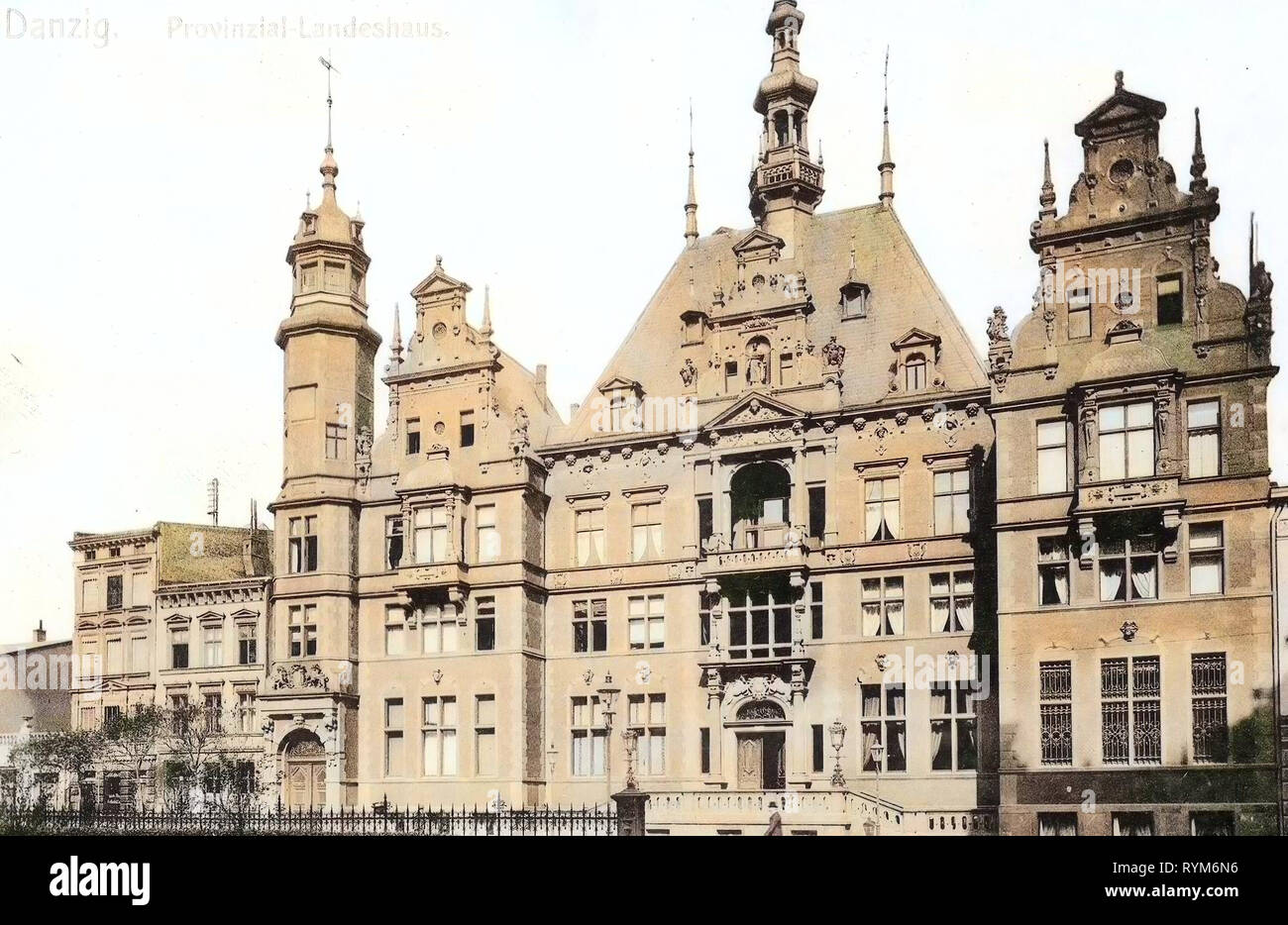 Volkstag building, Gdańsk in the 1900s, 1903, Pomeranian Voivodeship ...