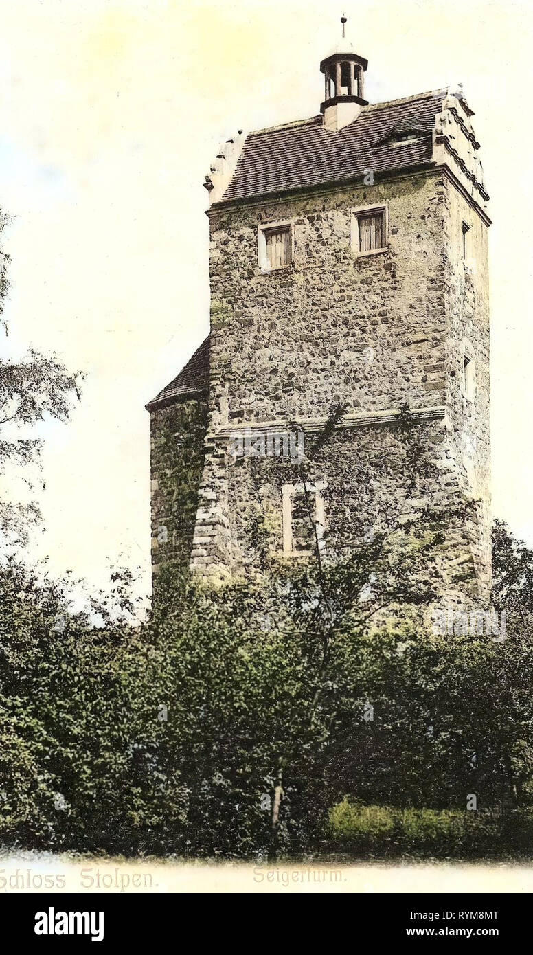Burg Stolpen, 1903, Landkreis Sächsische Schweiz-Osterzgebirge, Stolpen ...