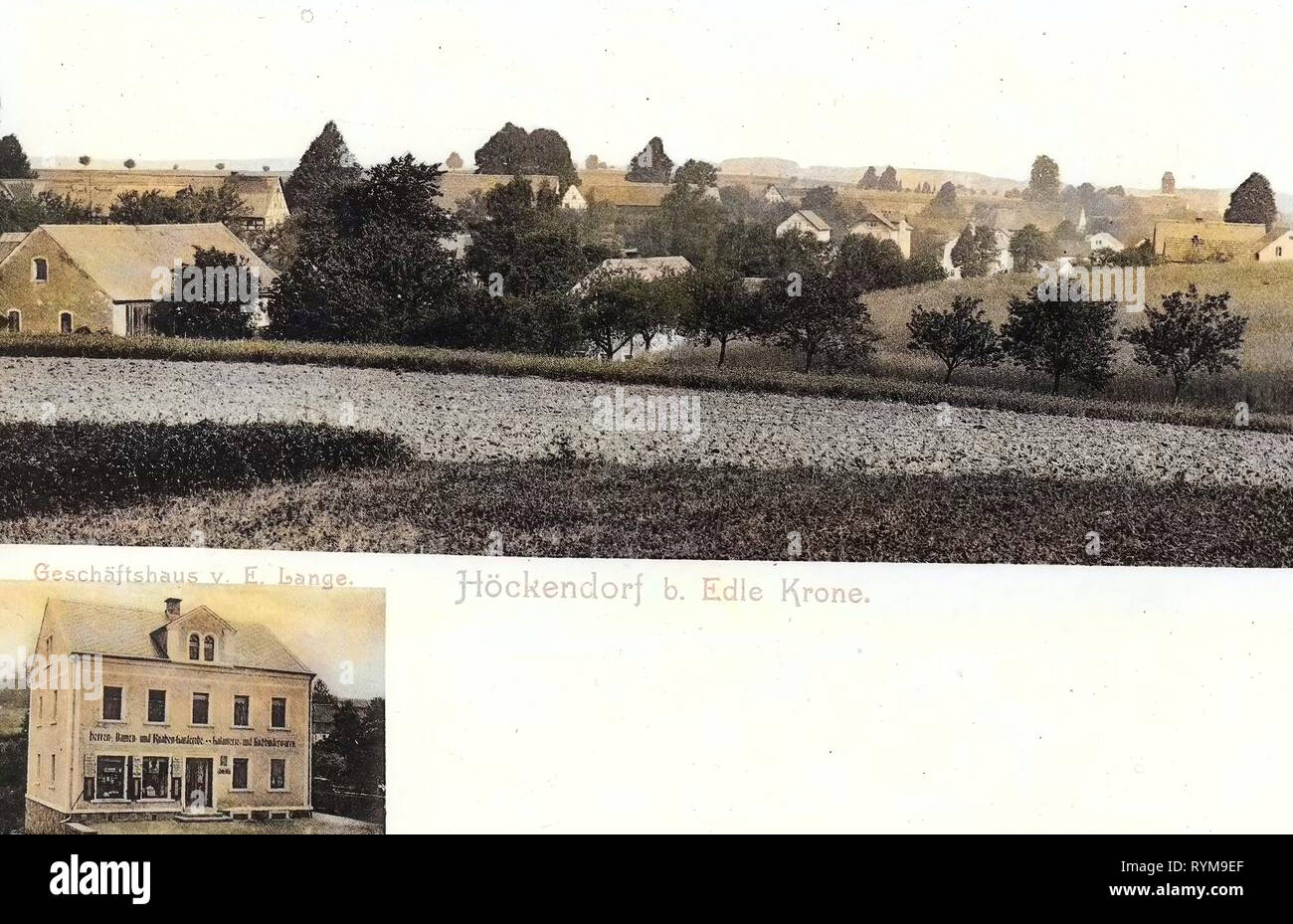 Multiview postcards, Shops in Saxony, History of Höckendorf ...