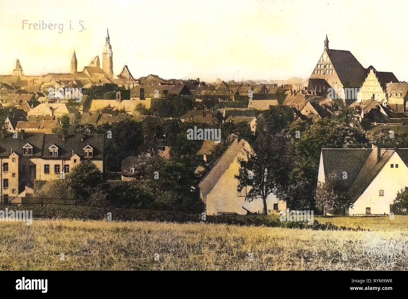 Churches in Freiberg (Sachsen), 1905, Landkreis Mittelsachsen, Freiberg ...